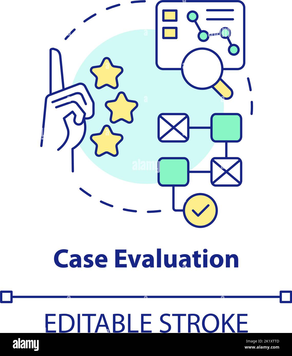 Case evaluation concept icon Stock Vector Image & Art - Alamy Case evaluation concept icon Stock Vector Image & Art - Alamy