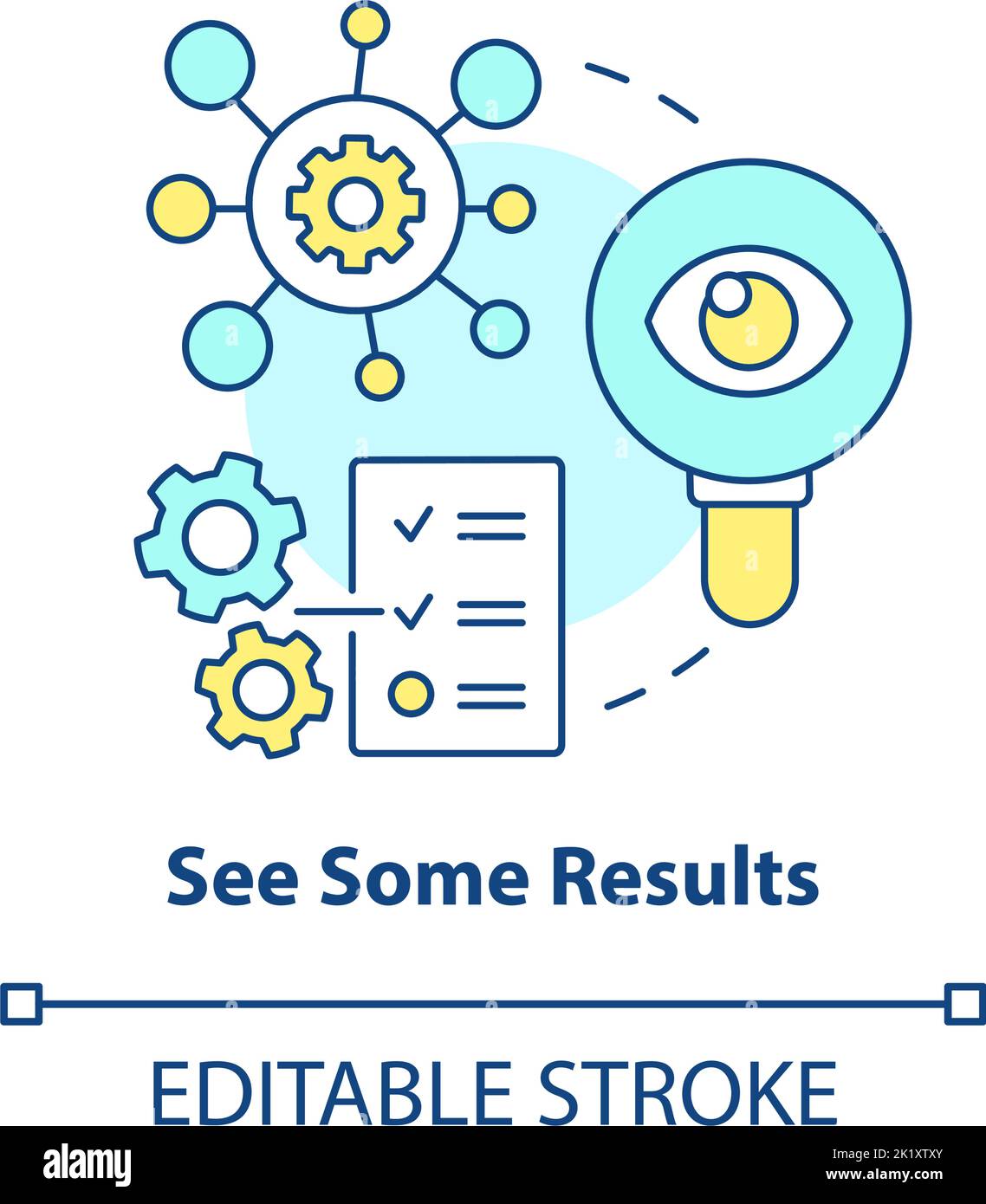 See some results concept icon Stock Vector Image & Art - Alamy