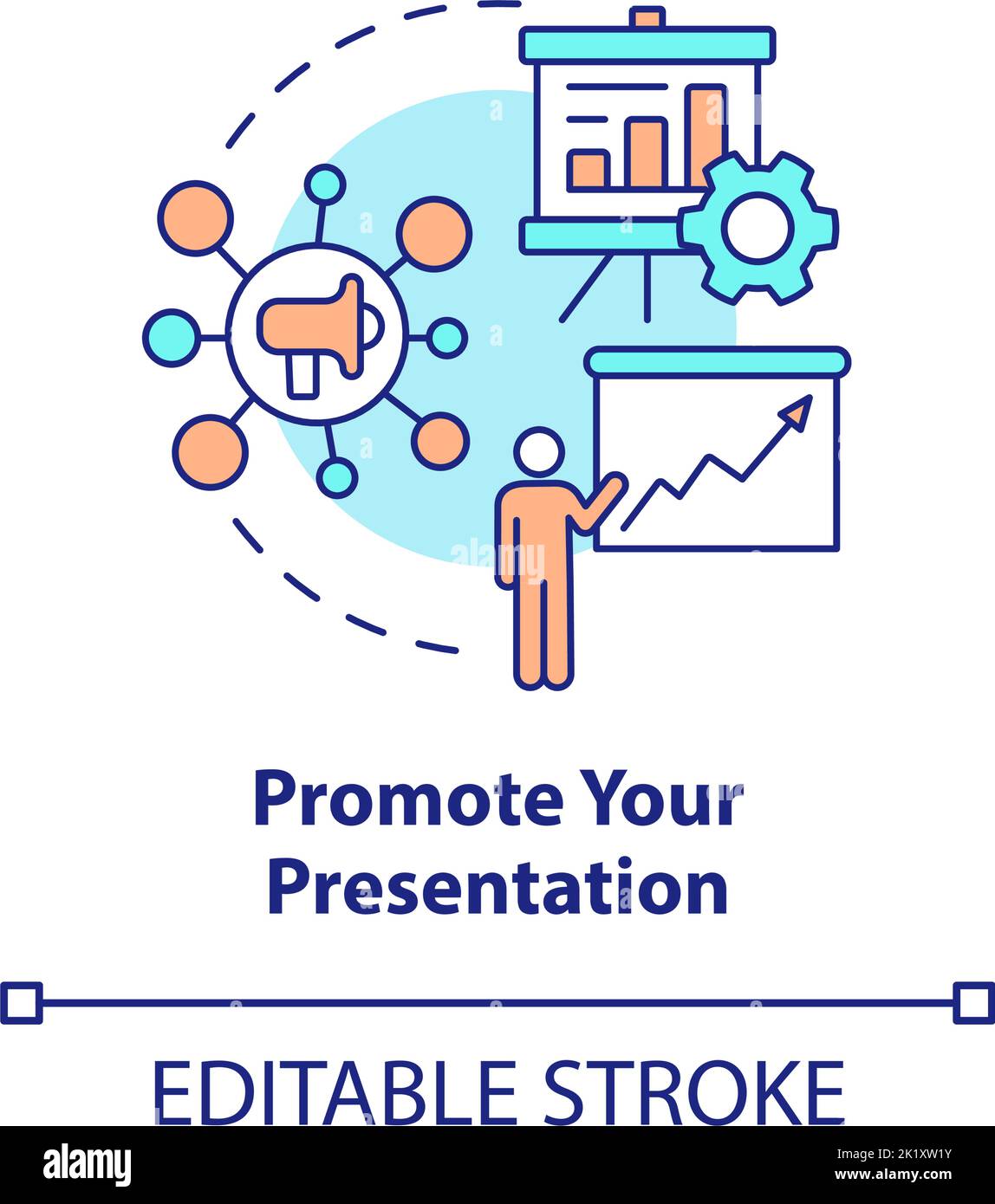 Promote your presentation concept icon Stock Vector Image & Art - Alamy