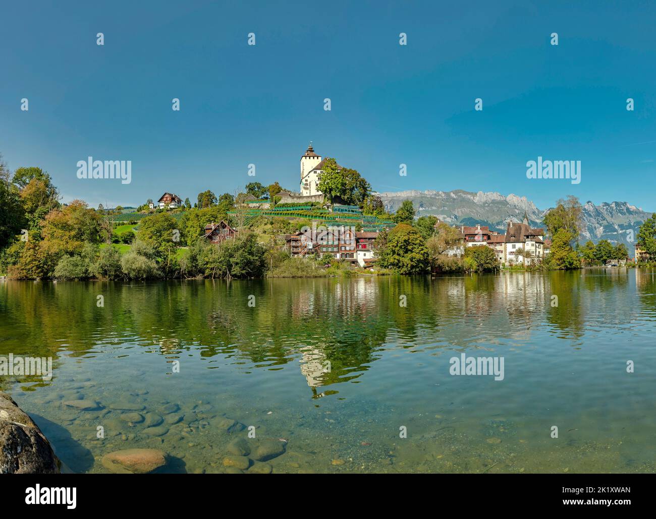 Werdenberg castle village hi-res stock photography and images - Alamy