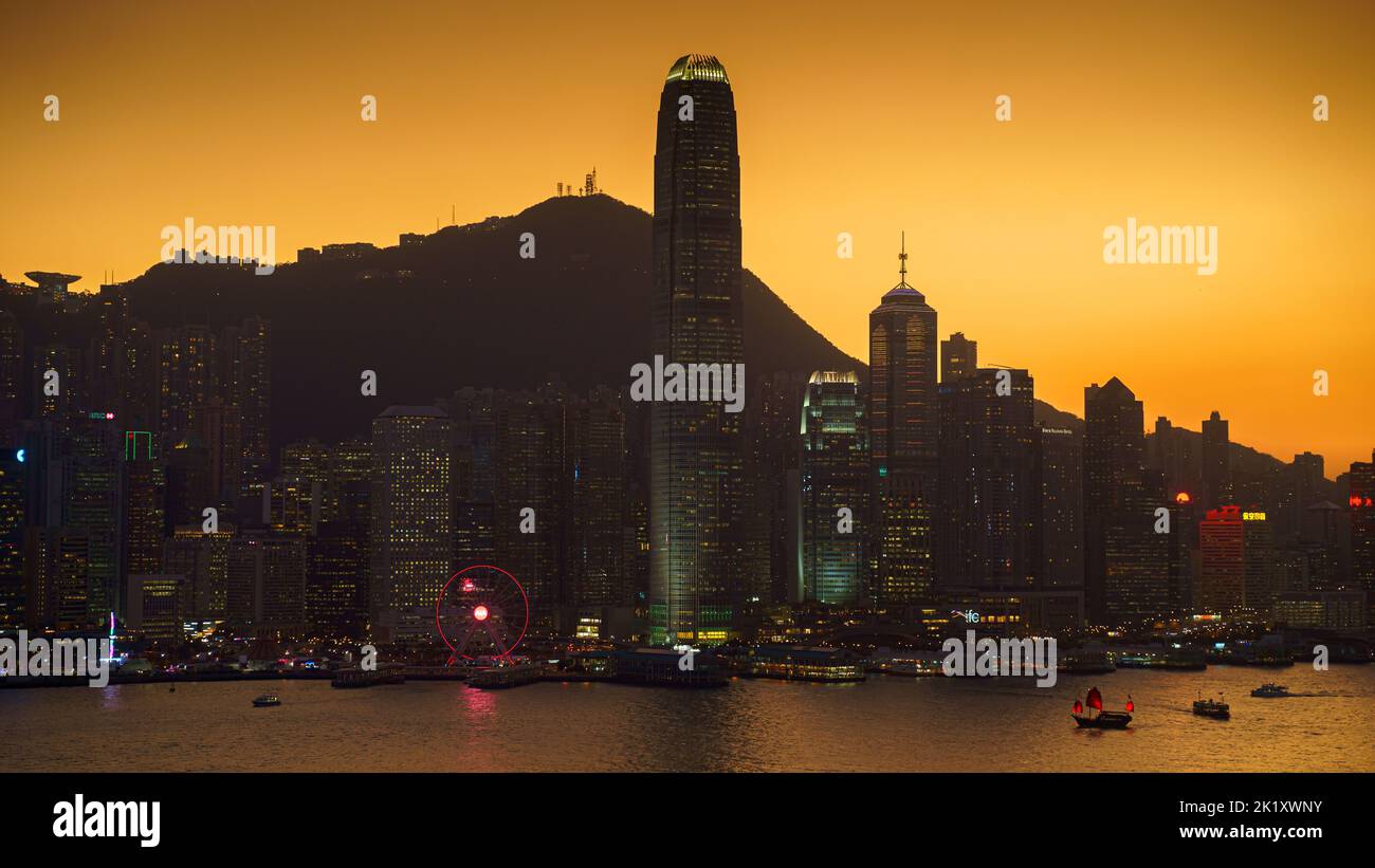 Hong kong downtown aerial view hi-res stock photography and images - Alamy