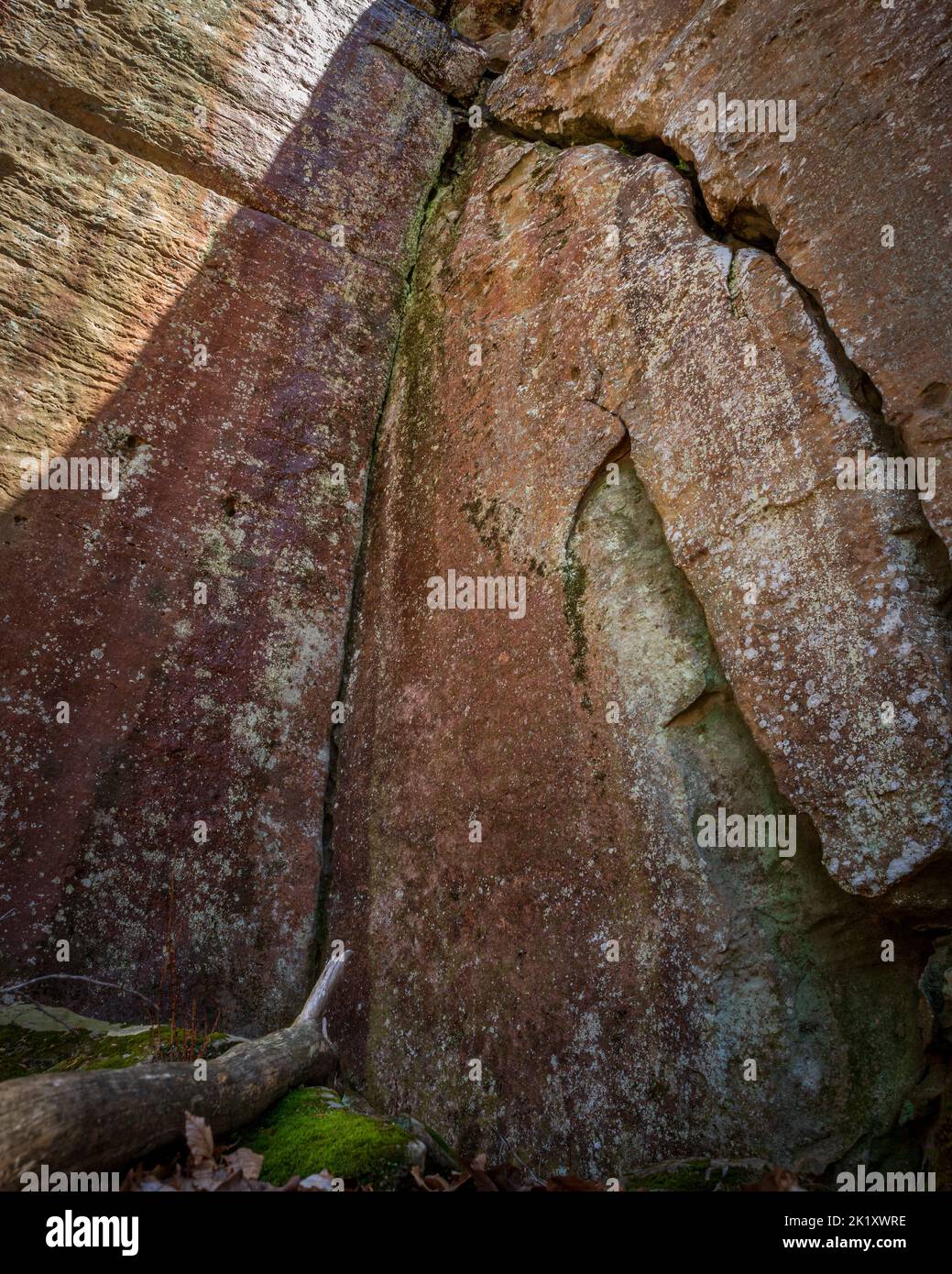 The beautiful stones of Jackson Falls in the Shawnee National Forest ...