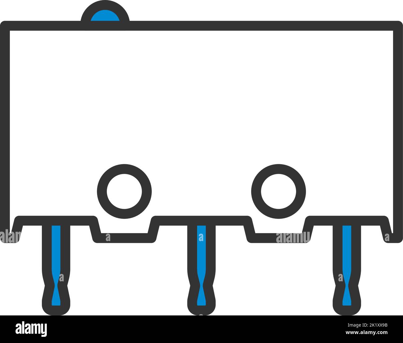 Micro Button Icon Icon Editable Bold Outline With Color Fill Design