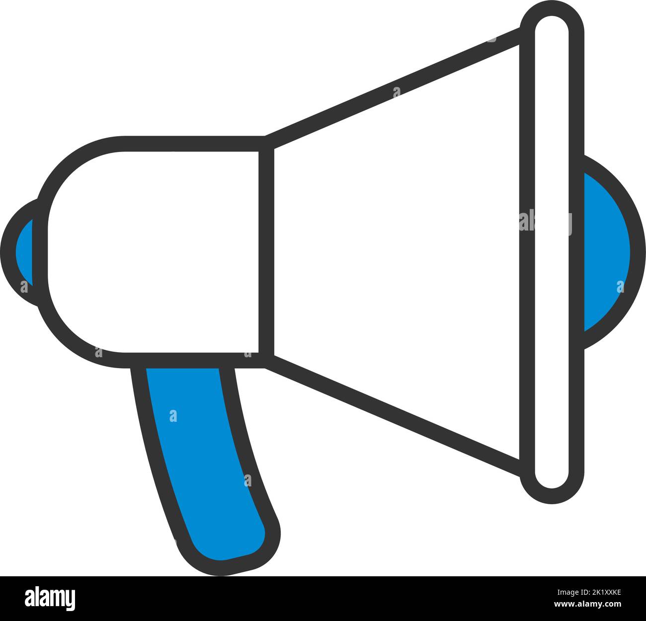 Promotion Megaphone Icon. Editable Bold Outline With Color Fill Design ...