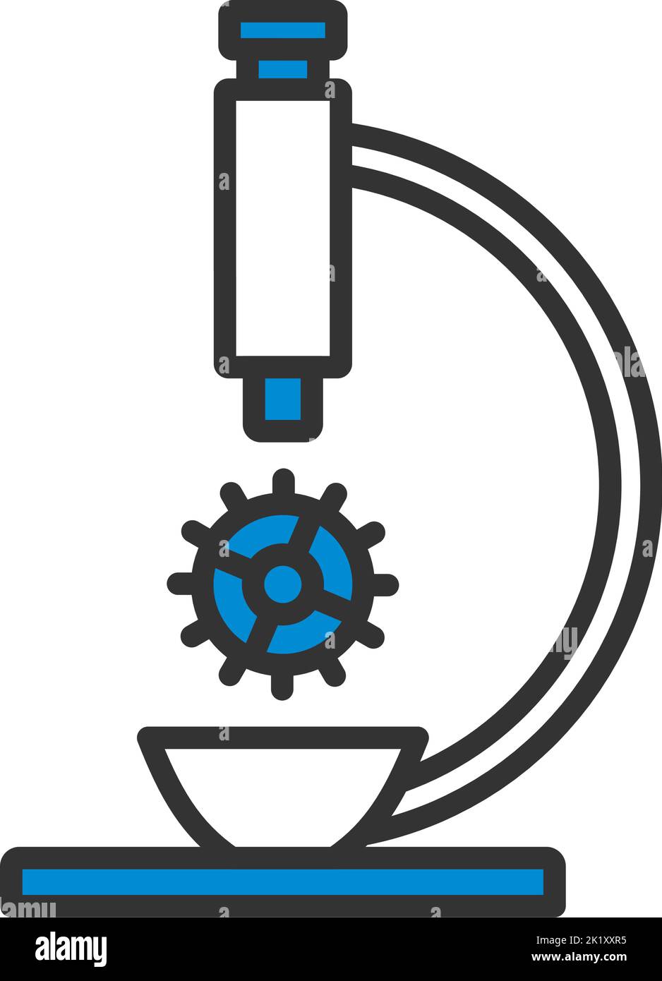 Research Icon. Editable Bold Outline With Color Fill Design. Vector ...