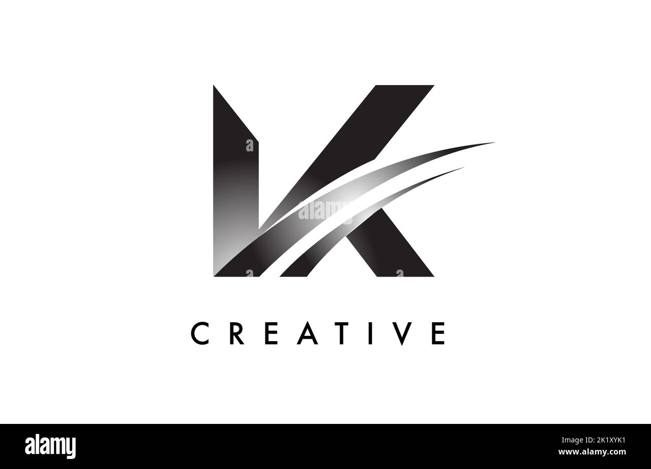 Modern k logo hi-res stock photography and images - Alamy