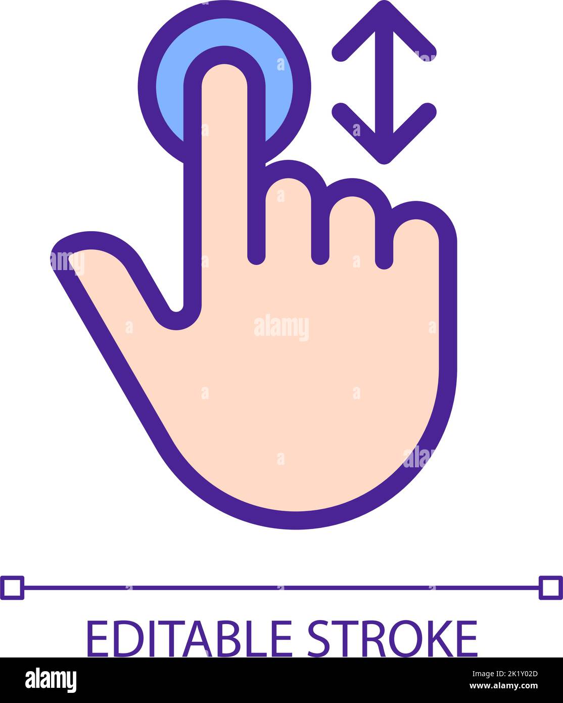 Caucasian scrolling Stock Vector Images - Alamy