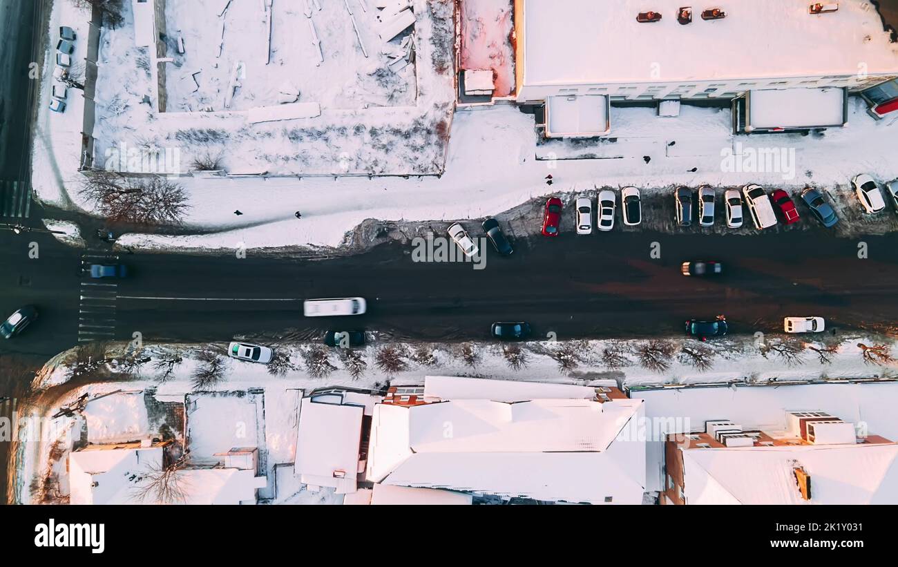 Aerial shot drone tracking white hi-res stock photography and images ...