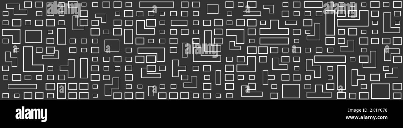 Seamless geometric pattern of multicolored squares and arbitrary shapes ...