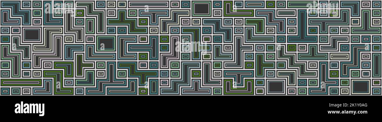 Seamless geometric pattern of multicolored squares and arbitrary shapes ...