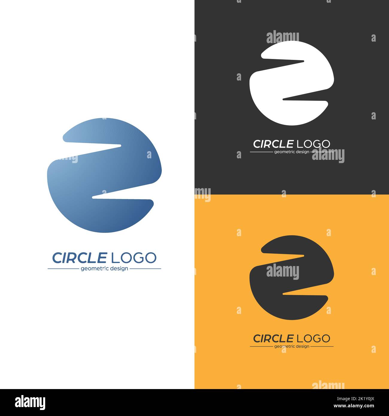 Circle. Geometric logo for business, company and the implementation of ...