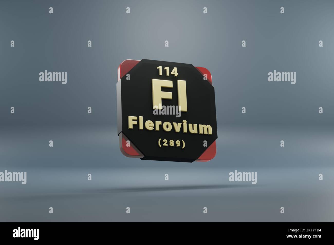 Beautiful abstract illustrations Standing black and red Flerovium ...