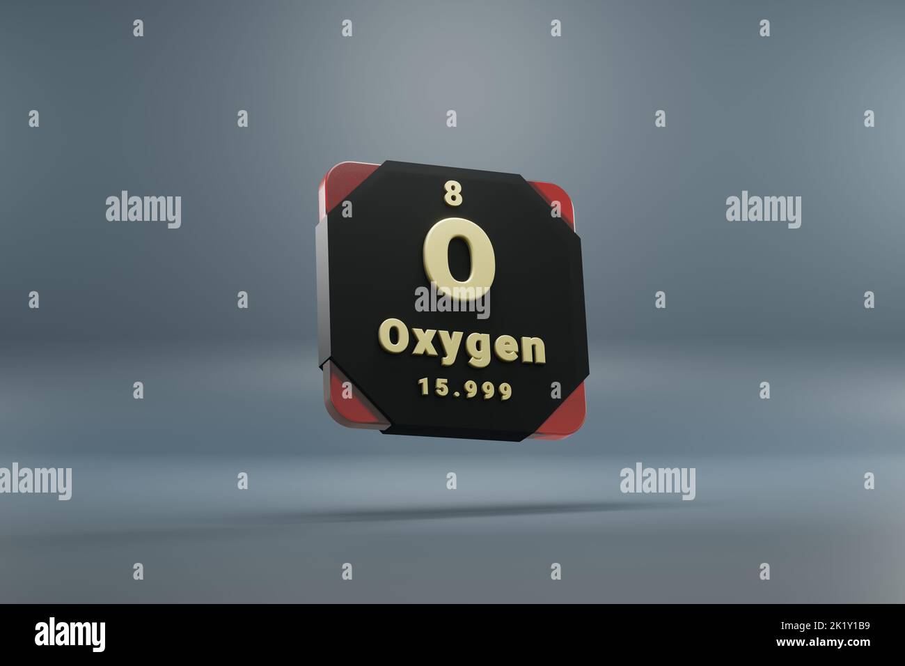 Beautiful abstract illustrations Standing black and red Oxygen O 8 ...