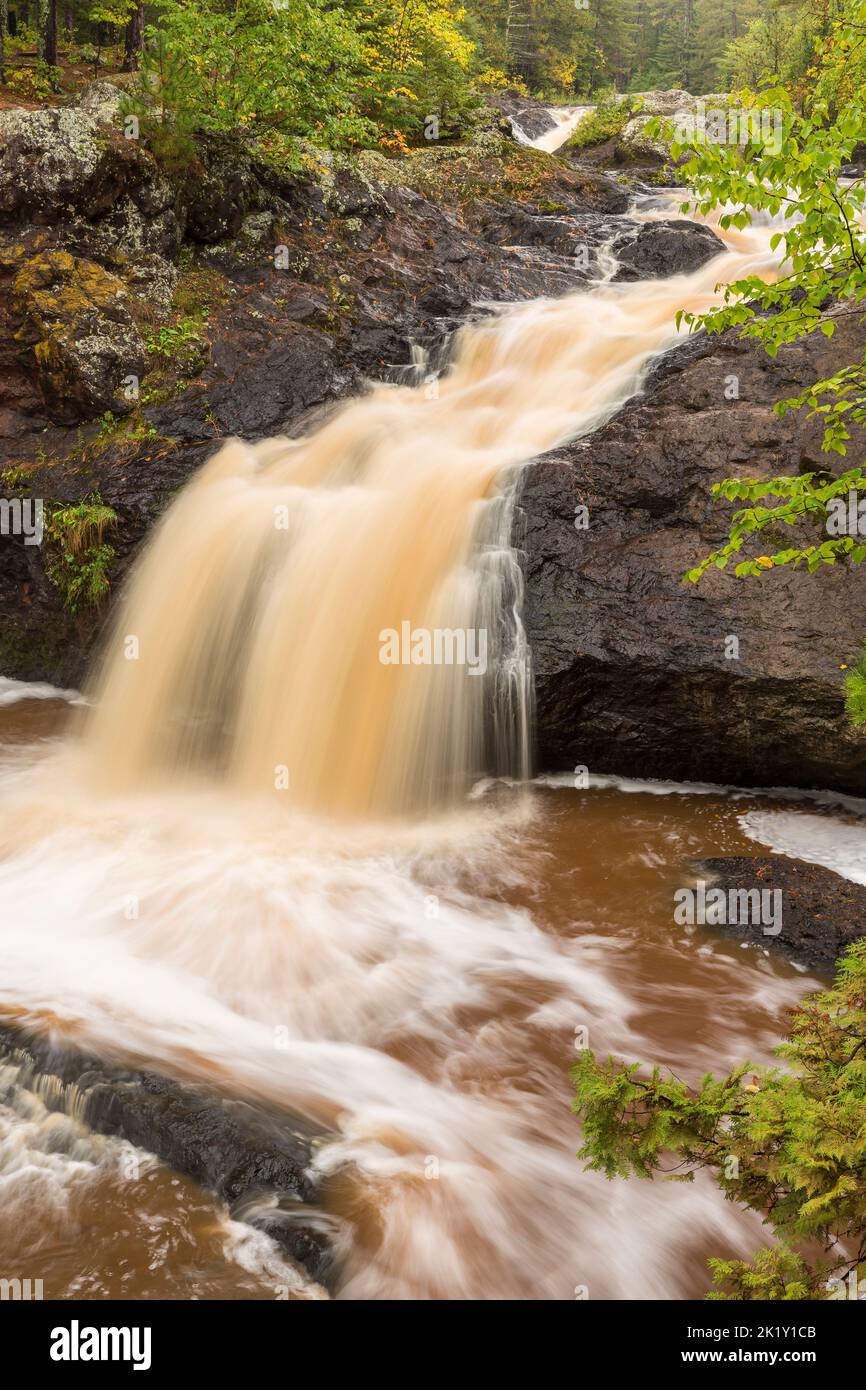 Amnicon Upper Falls Waterfall Stock Photo - Alamy