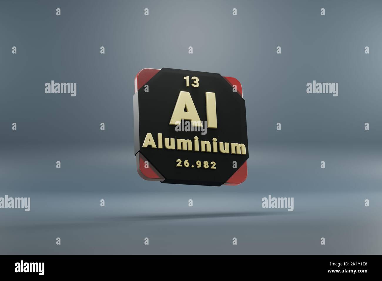 Beautiful abstract illustrations Standing black and red Aluminium ...