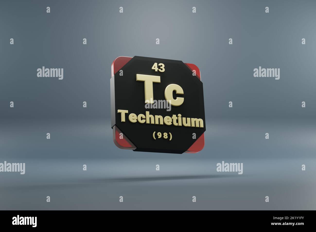 Beautiful abstract illustrations Standing black and red Technetium ...