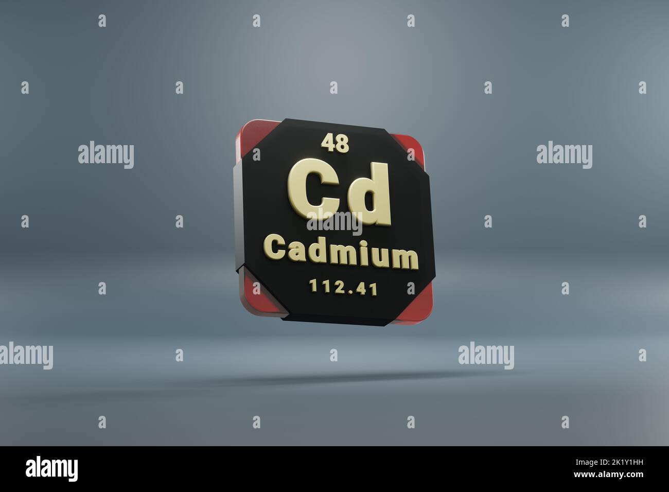 Beautiful abstract illustrations Standing black and red Cadmium element ...