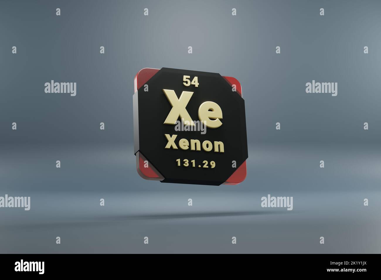 Beautiful abstract illustrations Standing black and red Xenon element ...