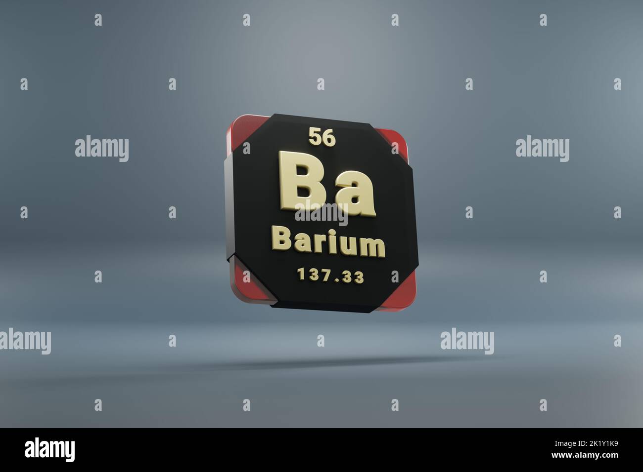 Beautiful abstract illustrations Standing black and red Barium element ...