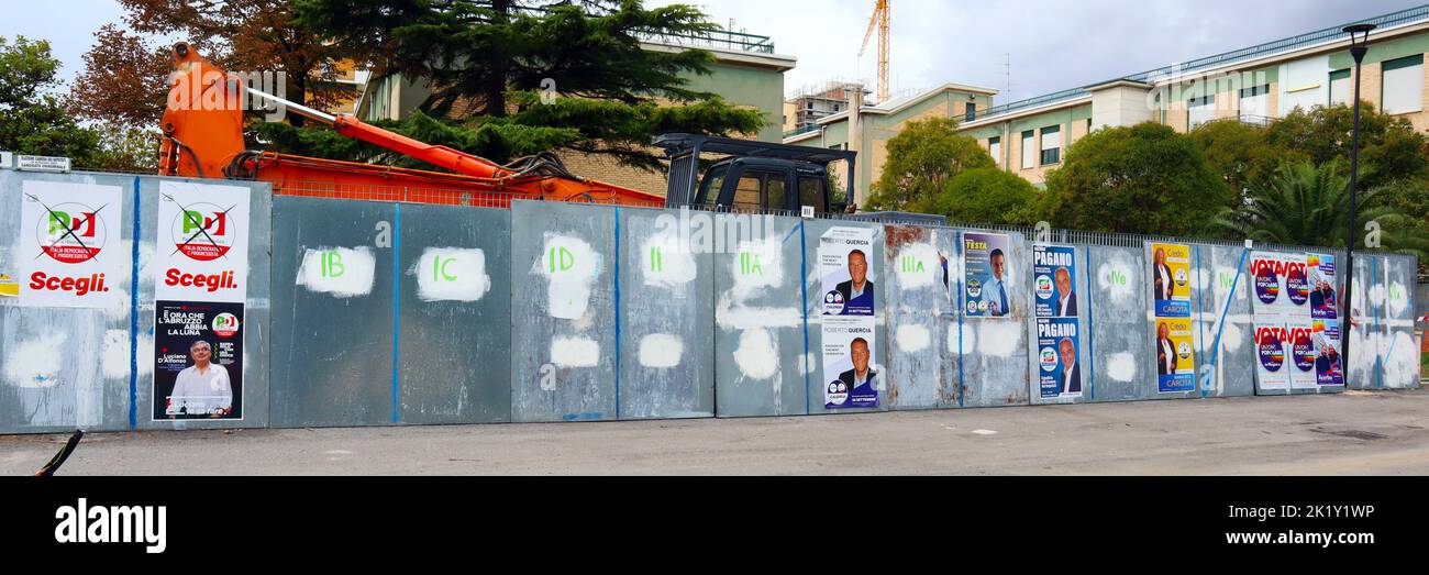 Italian Election wall posters of Political Parties for general election ...