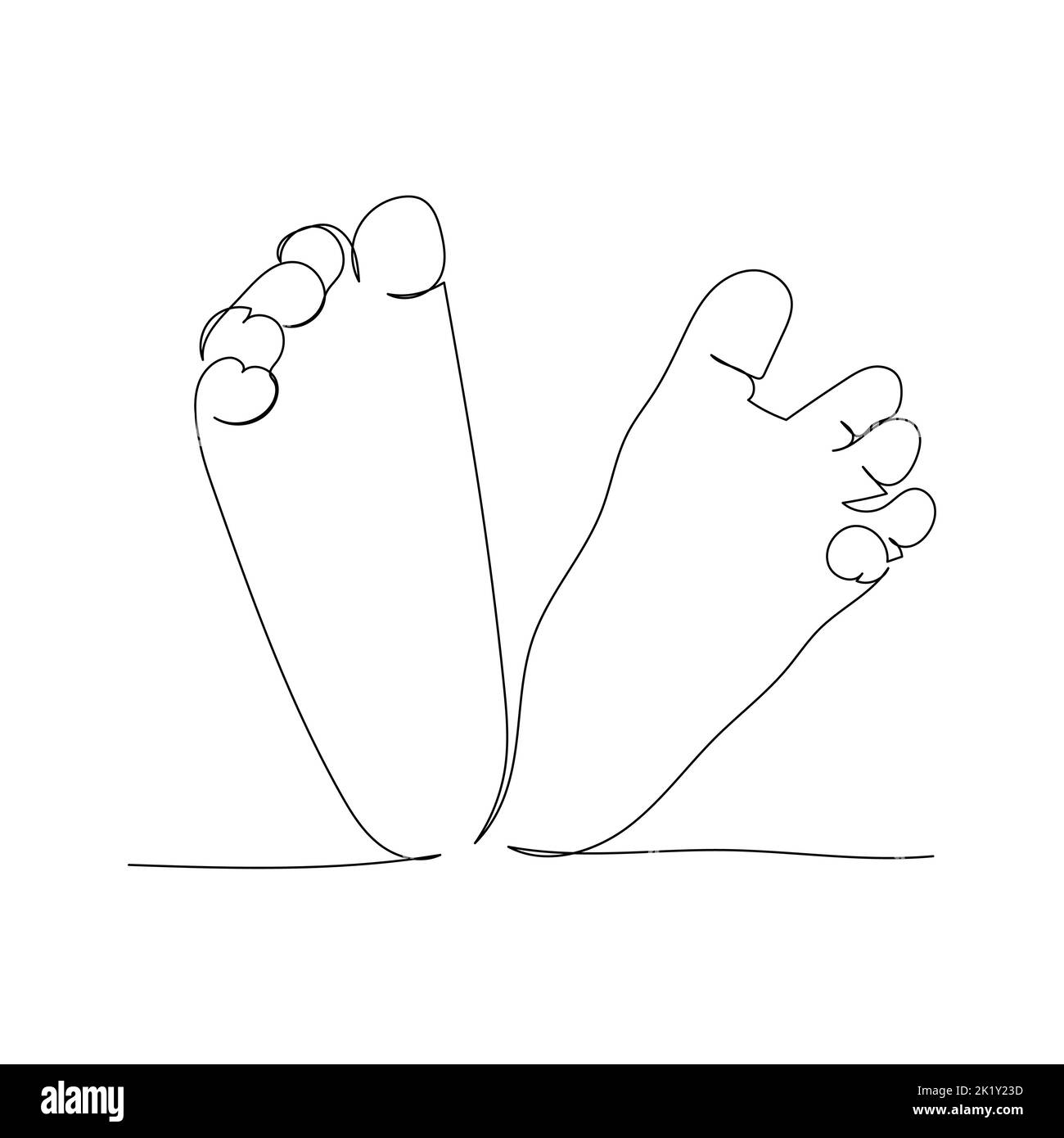 Newborn Baby Feet Drawings
