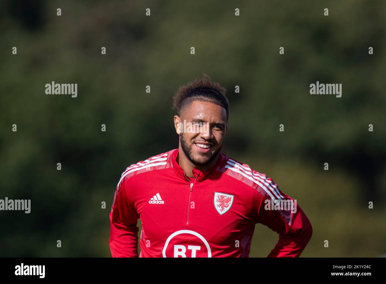 Hensol, Wales, UK. 21st Sep, 2022. Tyler Roberts during Wales national ...
