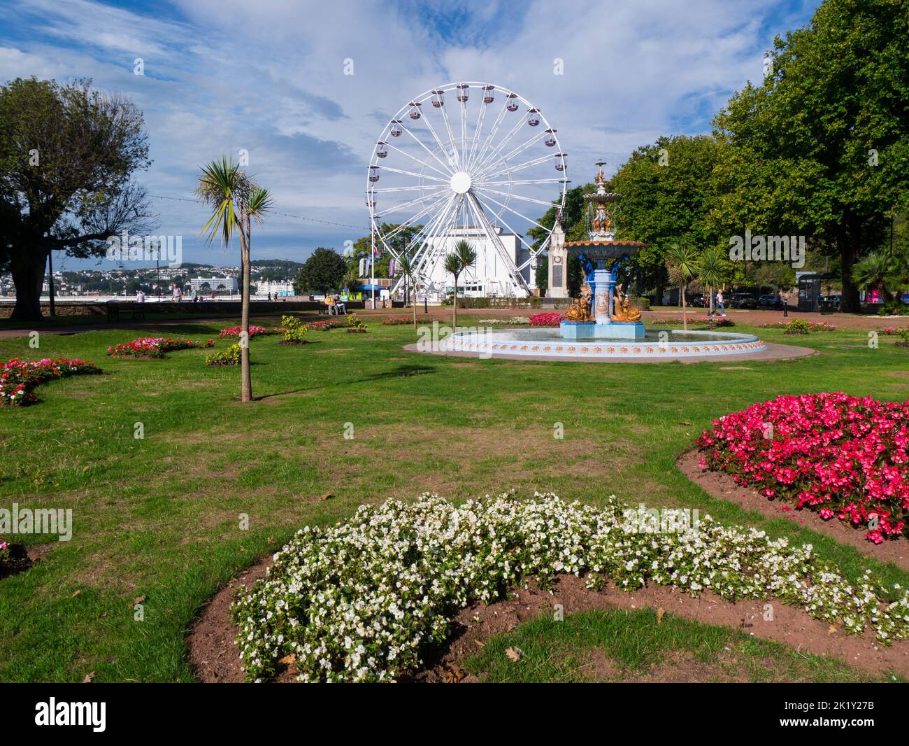 View across Princess Gardens to English Riviera Wheel with Grade 11 ...