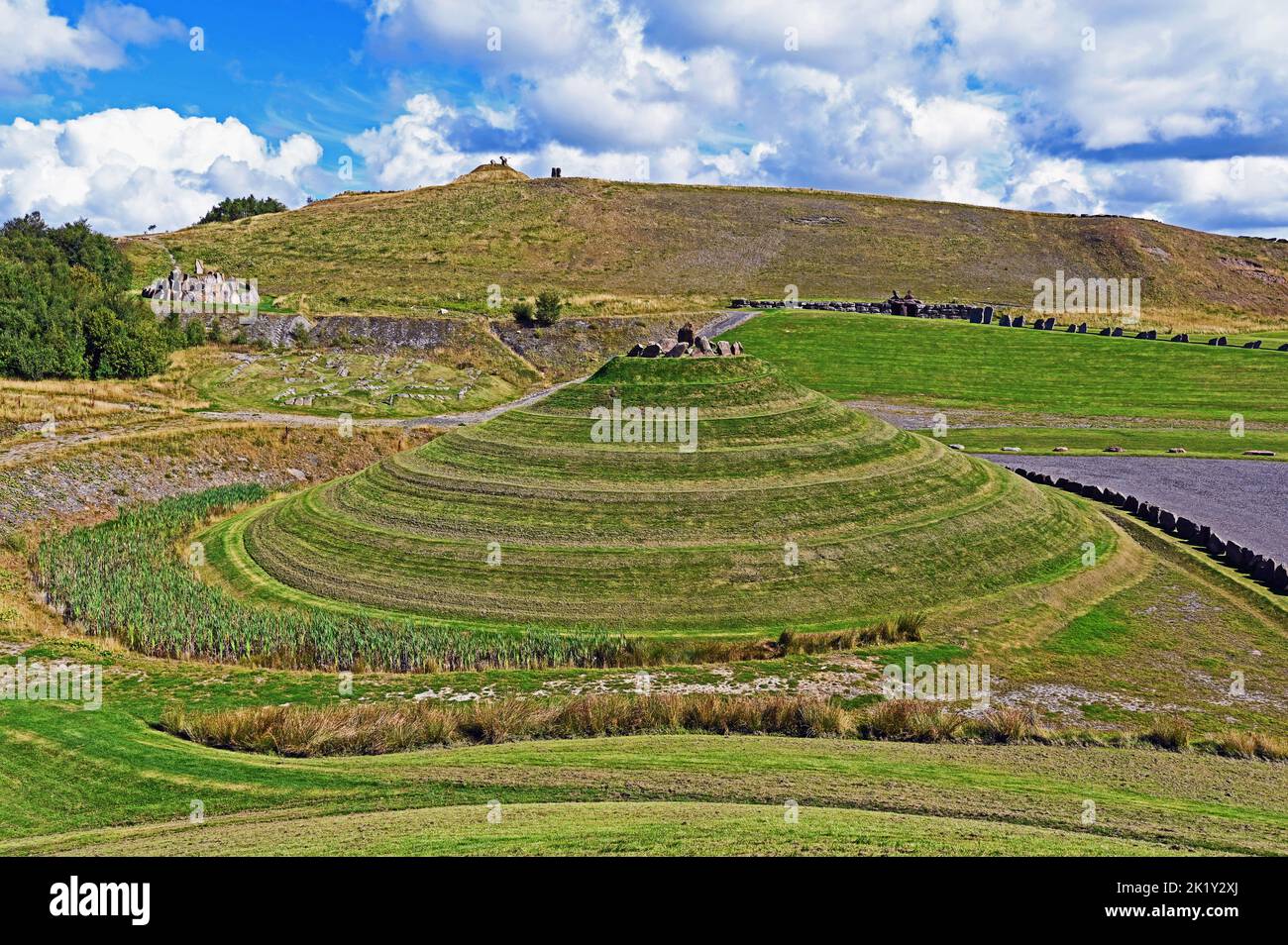 "The Milky Way". outdoor artwork by Charles Jencks. Crawick Multiverse ...