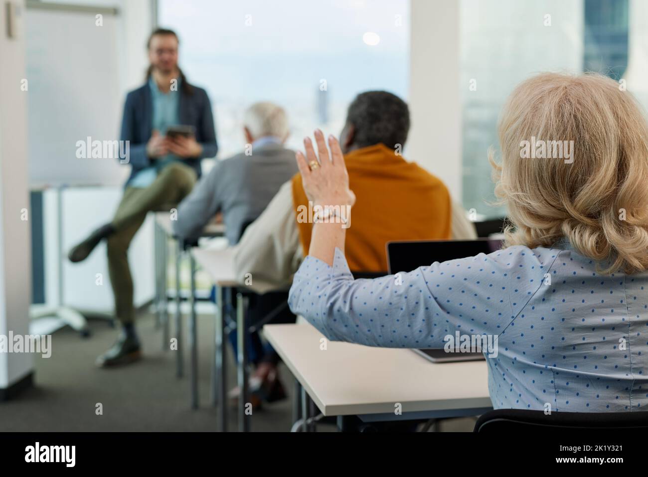 Asking for an explanation hi-res stock photography and images - Alamy