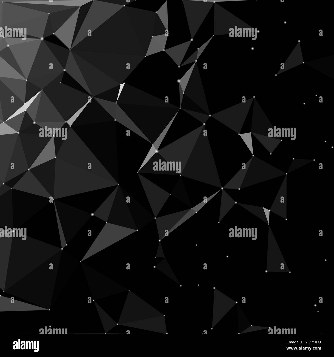 Black background. Abstract triangle black texture. Low poly black ...