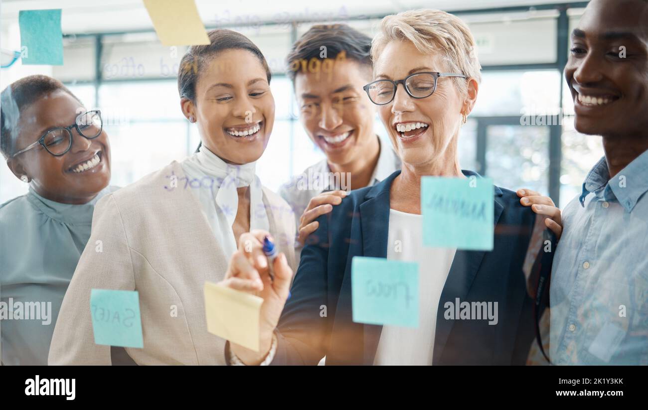 Teamwork, planning and strategy with a business woman, manager or CEO ...