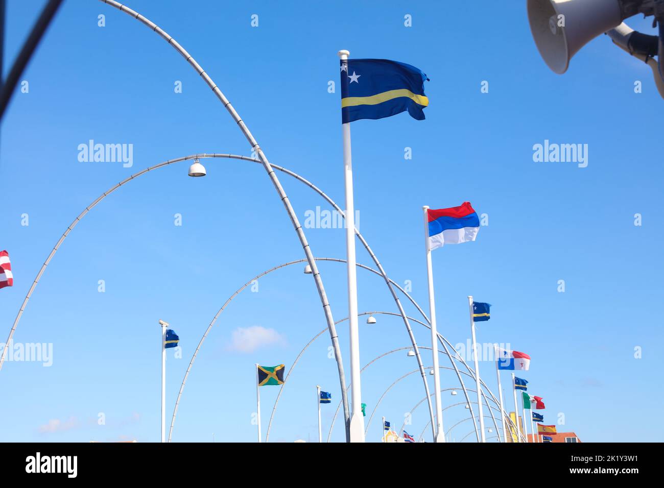 Willemstad, Curacao. Dutch Antilles. Colorful Buildings attracting ...