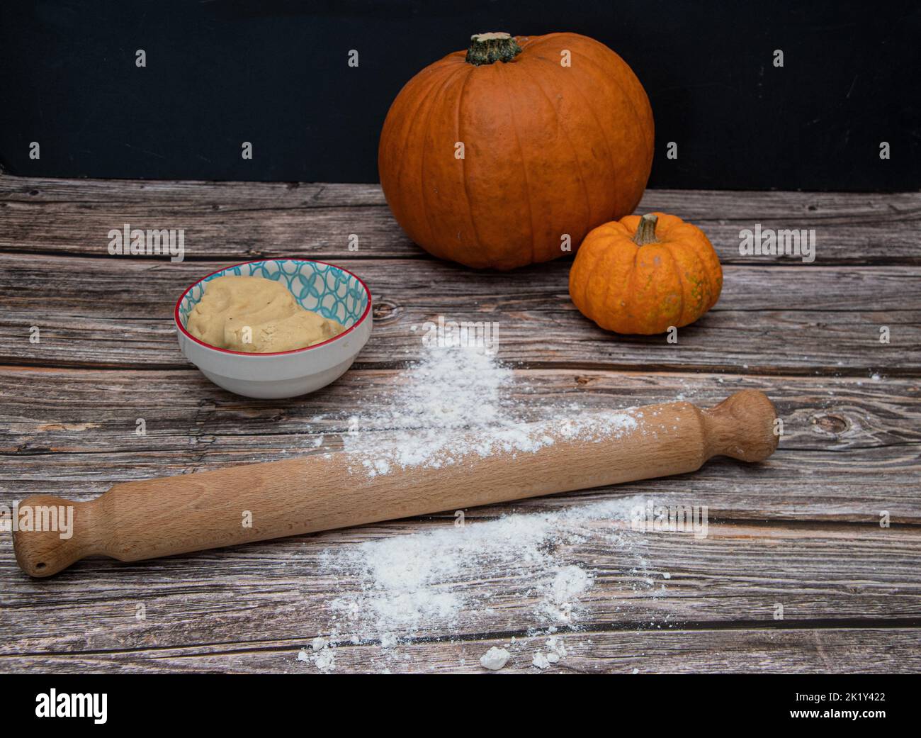 Baking Pumpkins pie for halloween and thanks giving Stock Photo - Alamy