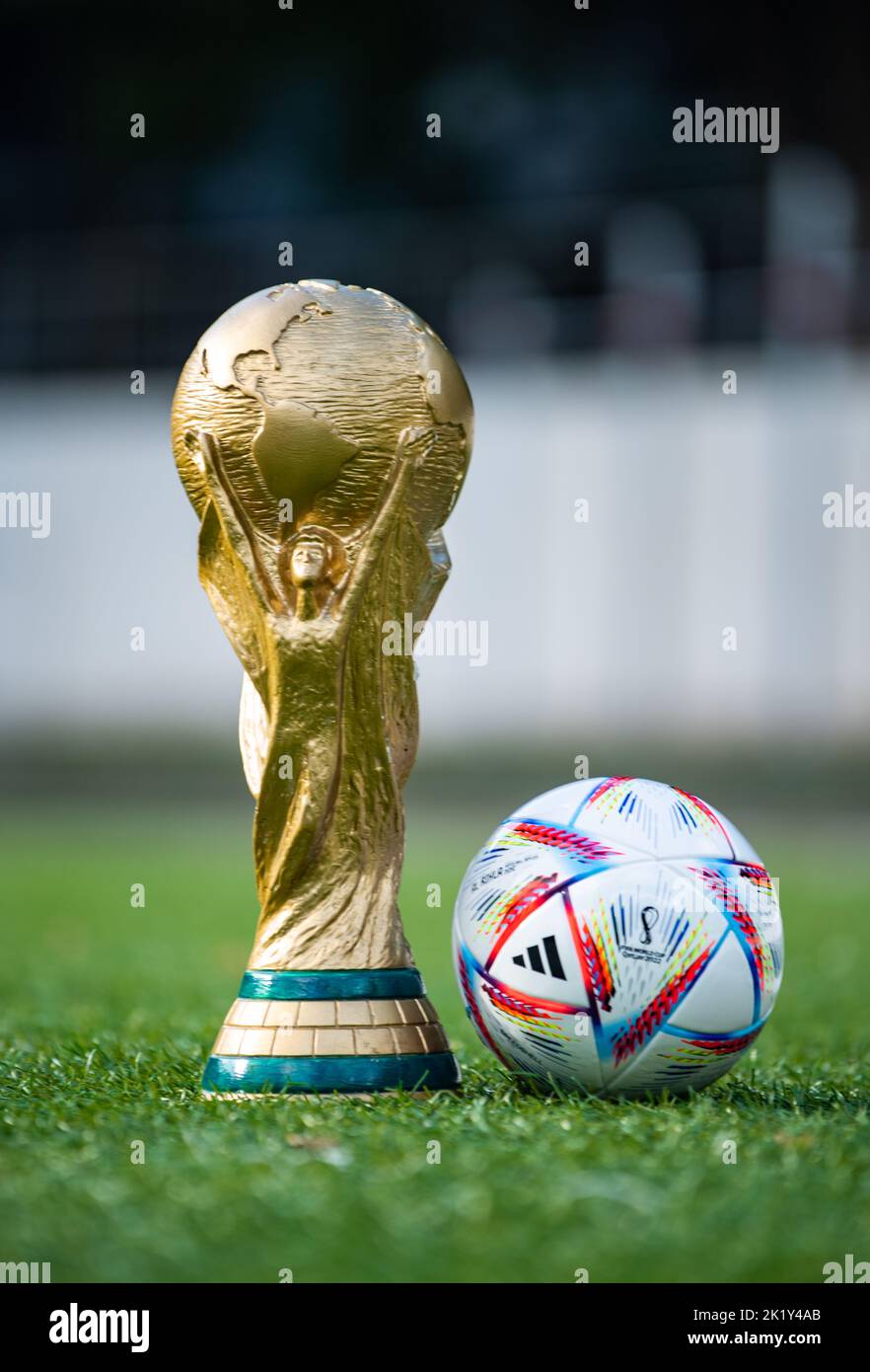 September 3, 2022, Doha, Qatar. FIFA World Cup and official Adidas Al ...
