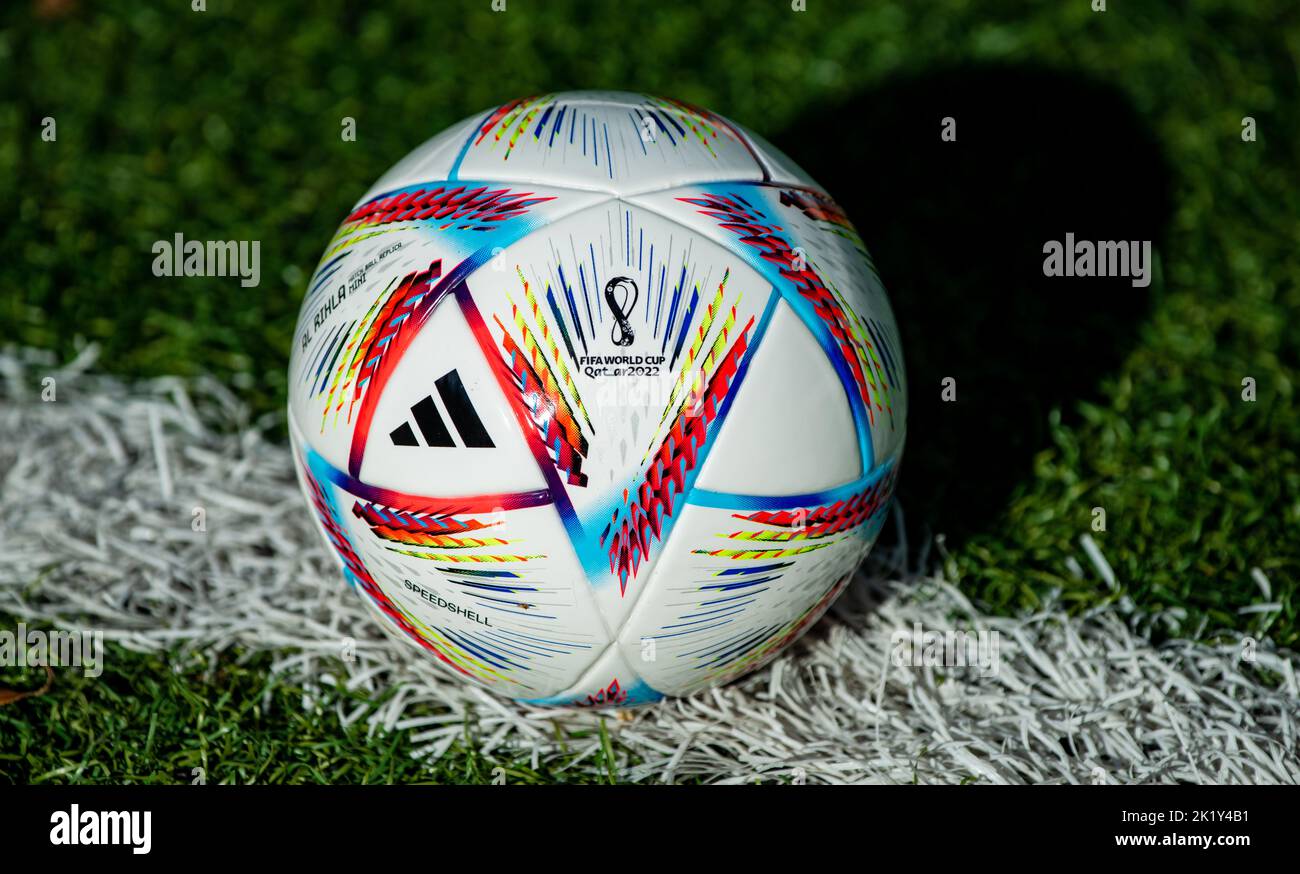 September 3, 2022, Doha, Qatar. The official ball of the FIFA World Cup ...