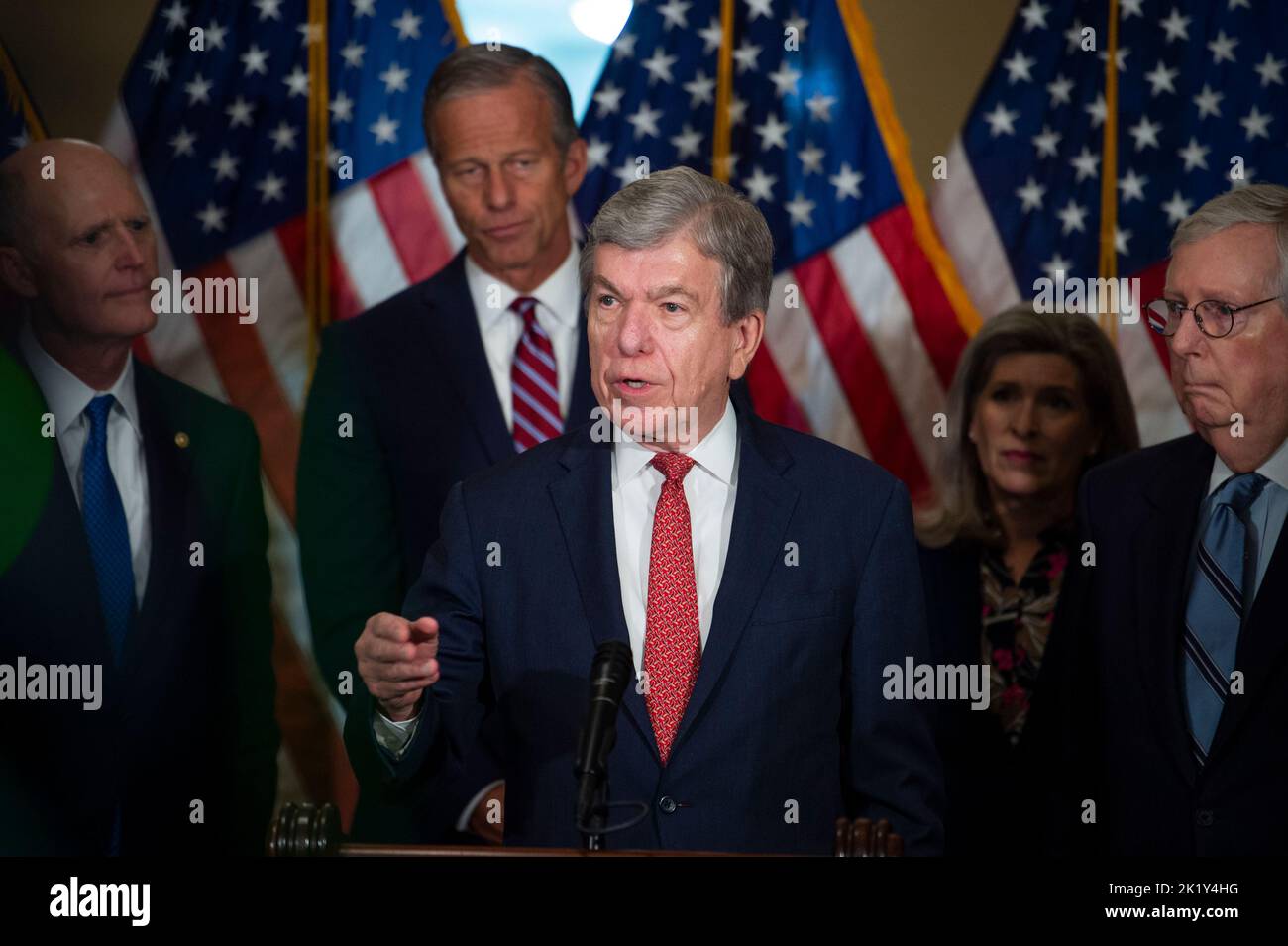 United States Senator Roy Blunt (Republican of Missouri) offers remarks ...