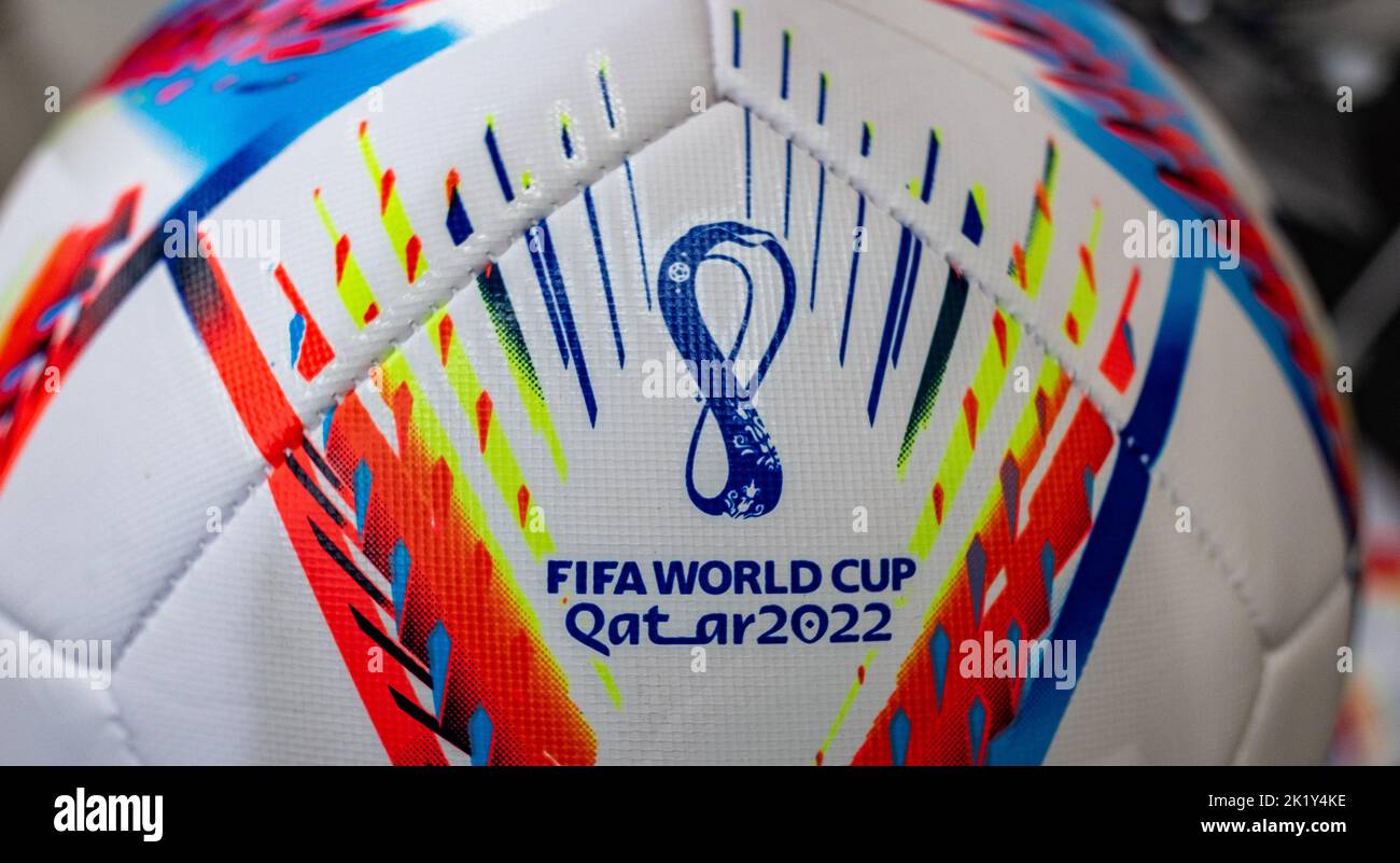 September 2, 2022, Doha, Qatar, The official ball of the FIFA World Cup ...