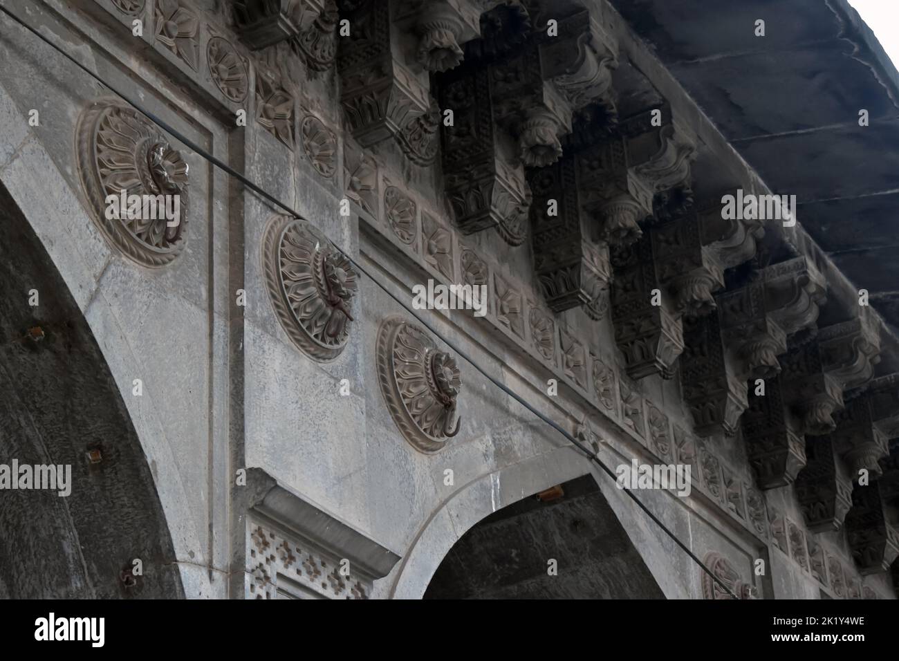 A Beautiful Architecture Of Black Stone Mosque At Burhanpur, India ...