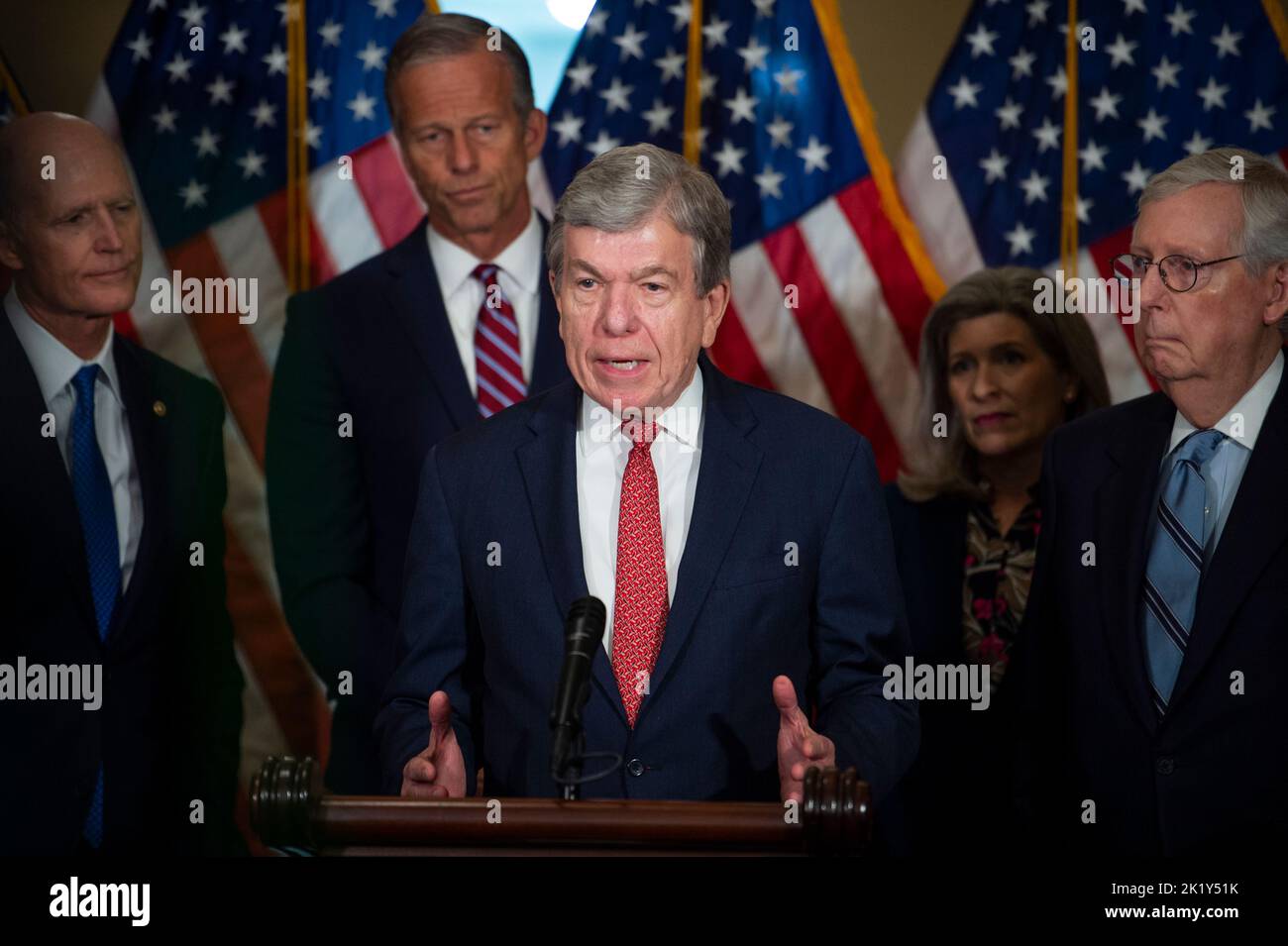 United States Senator Roy Blunt (Republican of Missouri) offers remarks ...