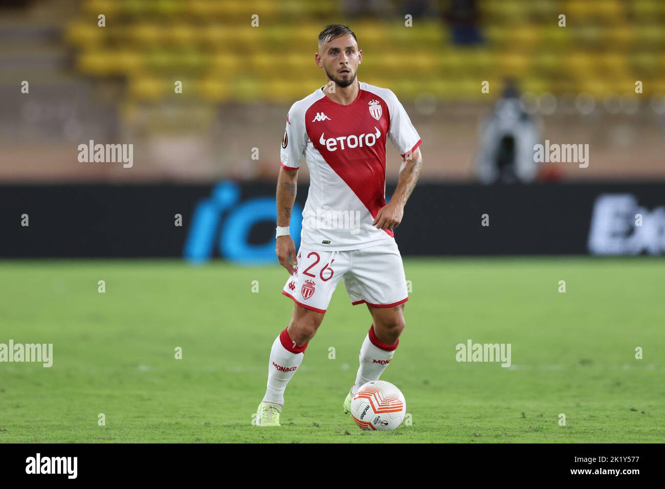 Monaco, Monaco, 15th September 2022. Ruben Aguilar of AS Monaco during ...