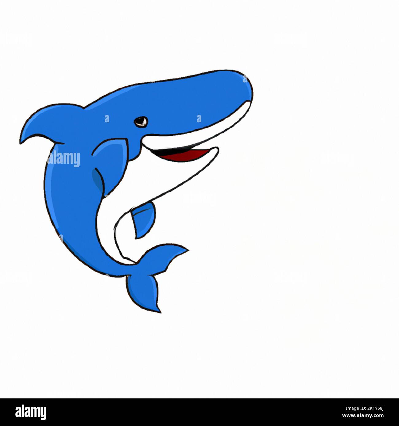 shark whale dancing in white bg illustration drawing artwork sketch ...