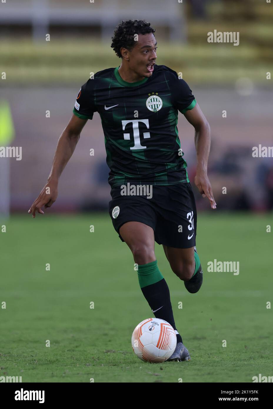 Monaco, Monaco, 15th September 2022. Henry Wingo of Ferencvaros during ...