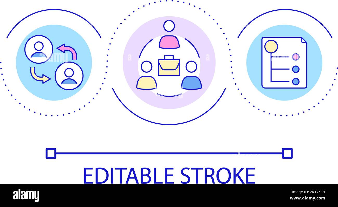 Teambuilding process loop concept icon Stock Vector Image & Art - Alamy