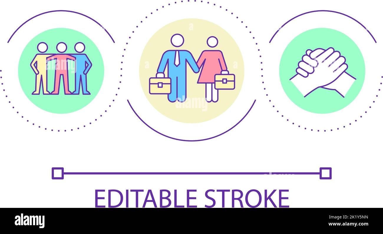 Equality in workplace loop concept icon Stock Vector Image & Art - Alamy Equality in workplace loop concept icon Stock Vector Image & Art - Alamy