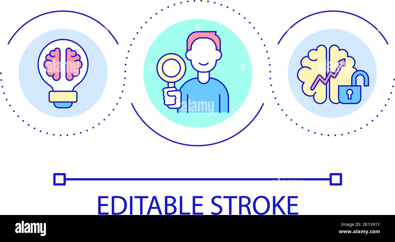 Intellectual development loop concept icon Stock Vector Image & Art - Alamy