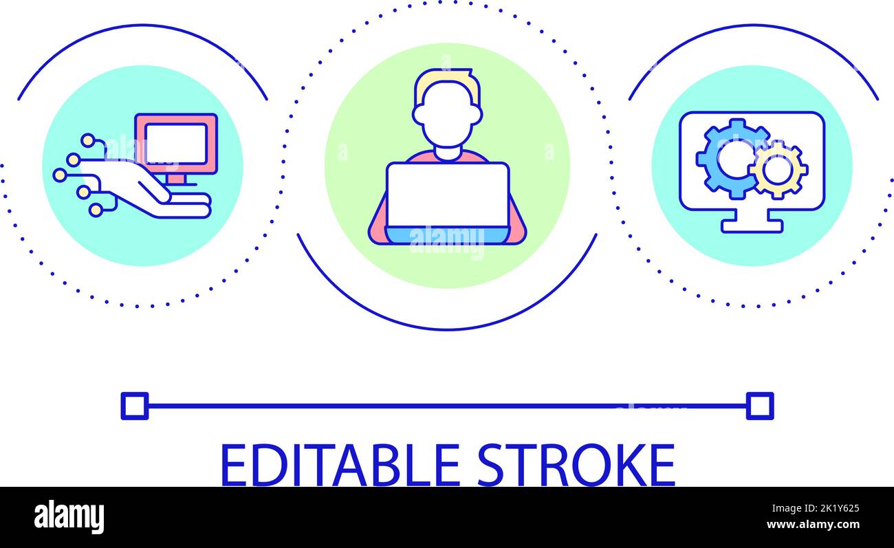 Digital workplace solution Stock Vector Images - Alamy