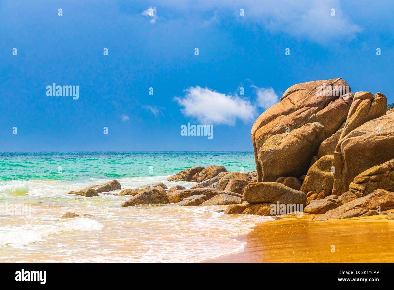 Nai Thon Naithon Beach bay and landscape panorama a beautiful dream ...
