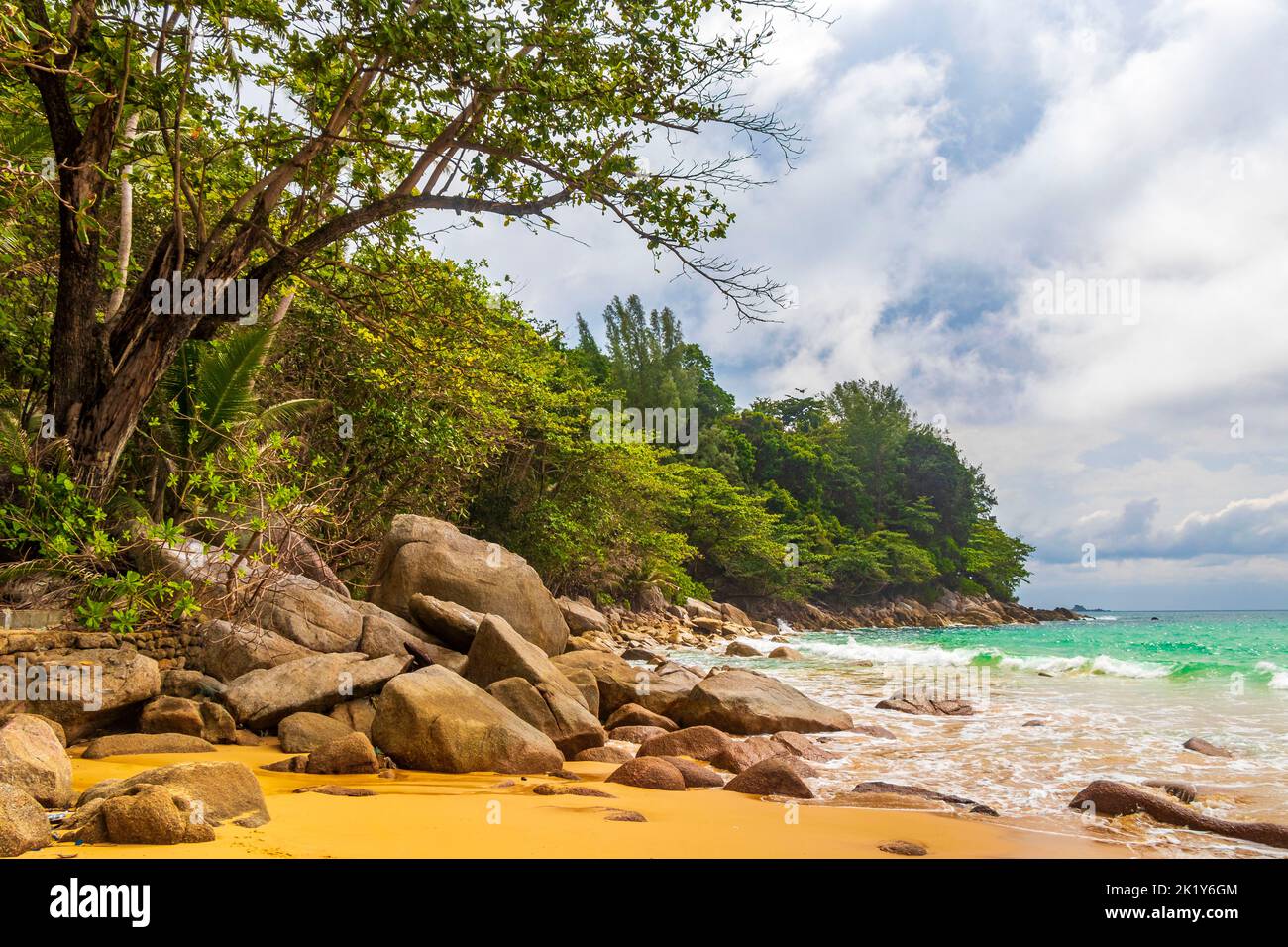 Nai Thon Naithon Beach bay and landscape panorama a beautiful dream ...