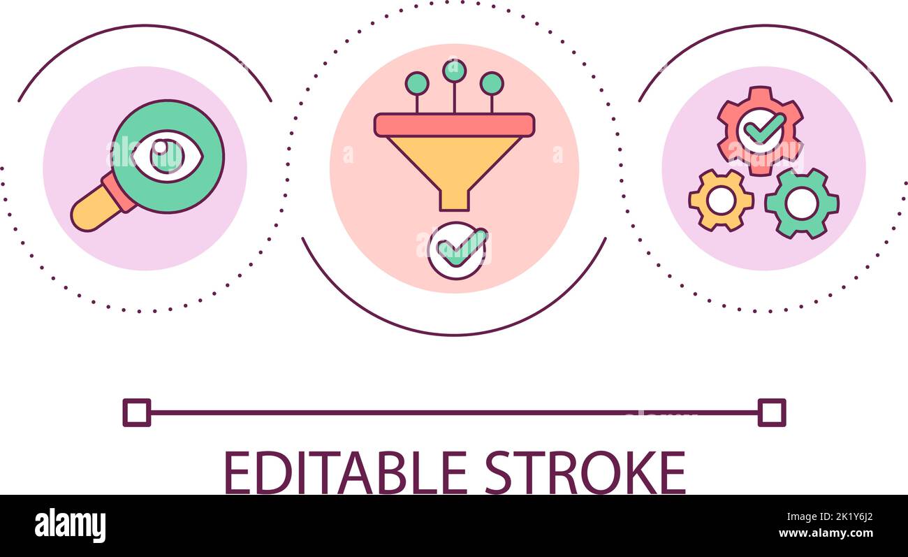 Information filtration Stock Vector Images - Alamy