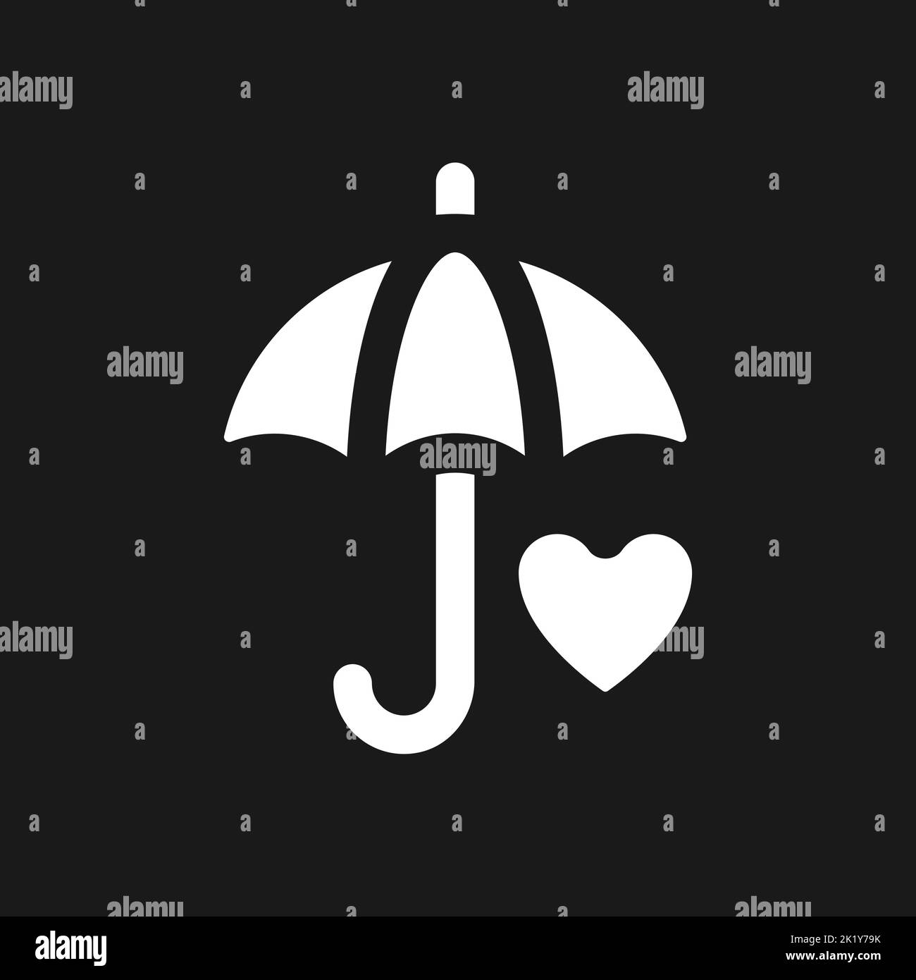 Health insurance dark mode glyph ui icon Stock Vector Image & Art - Alamy